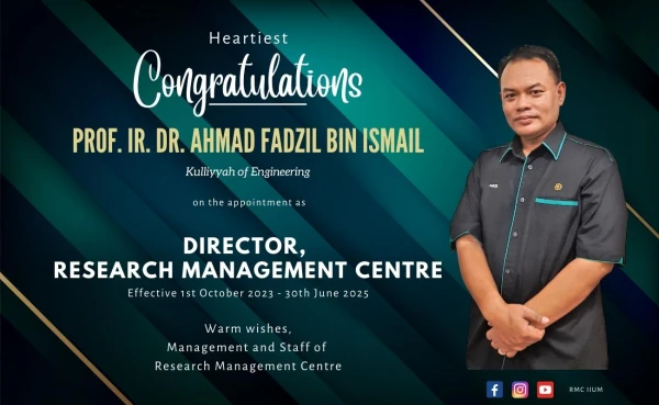 IIUM Research | Heartiest Congratulations to Prof. Ir. Dr. Ahmad Fadzil ...